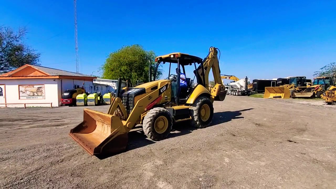 Caterpillar 416F Backhoe - YouTube