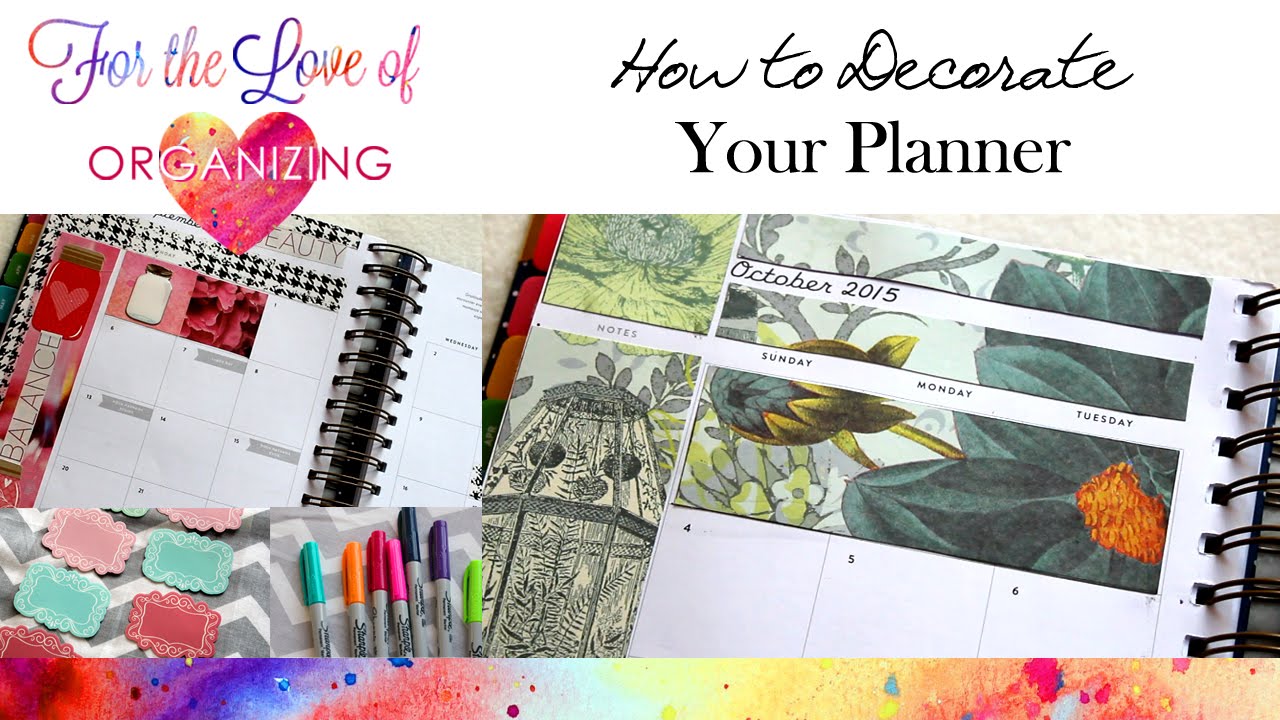 How to Decorate Your Planner: Simple DIY Tips - YouTube