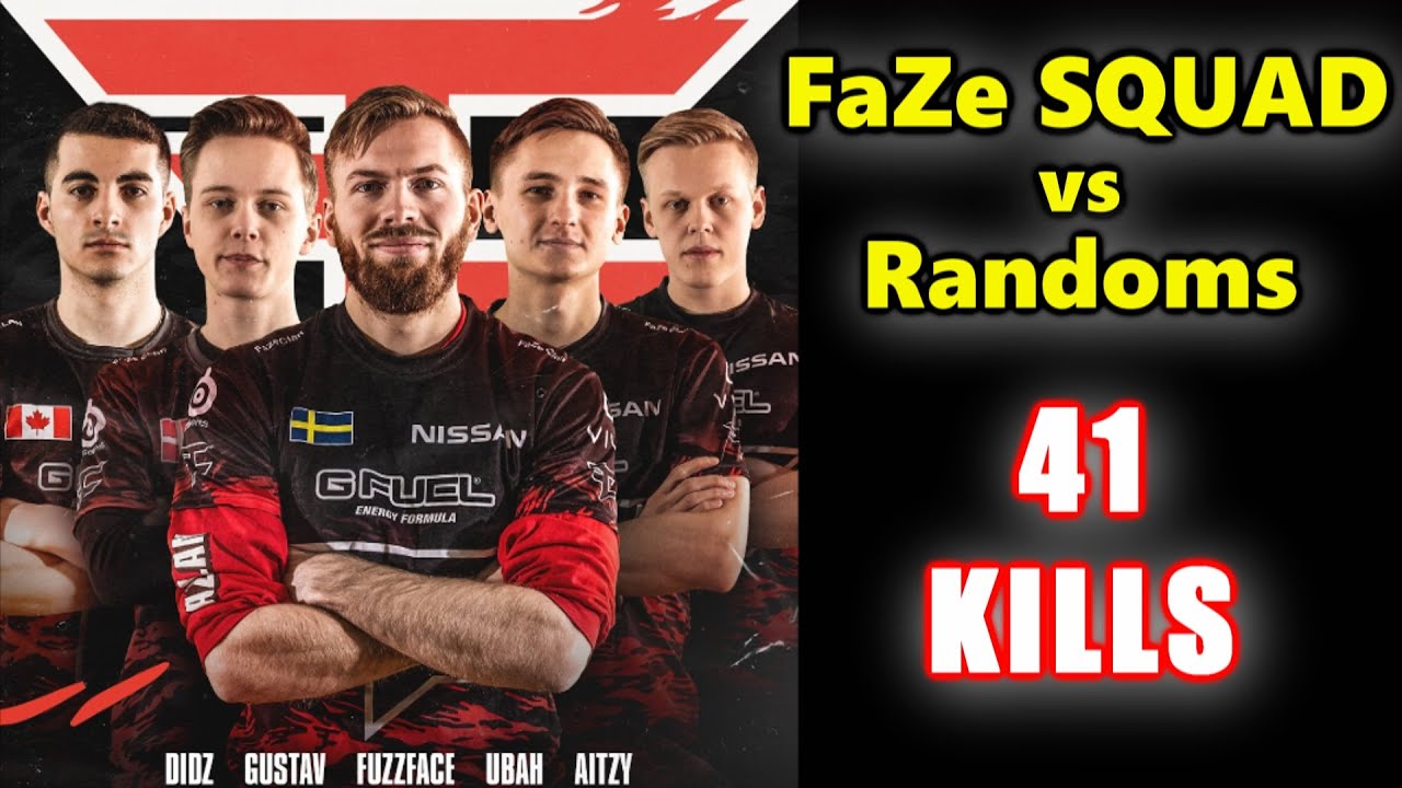 FaZe SQUAD vs RANDOMS - ubah, Fuzzface, Gustav & Aitzy - 41 KILLS - PRO ...