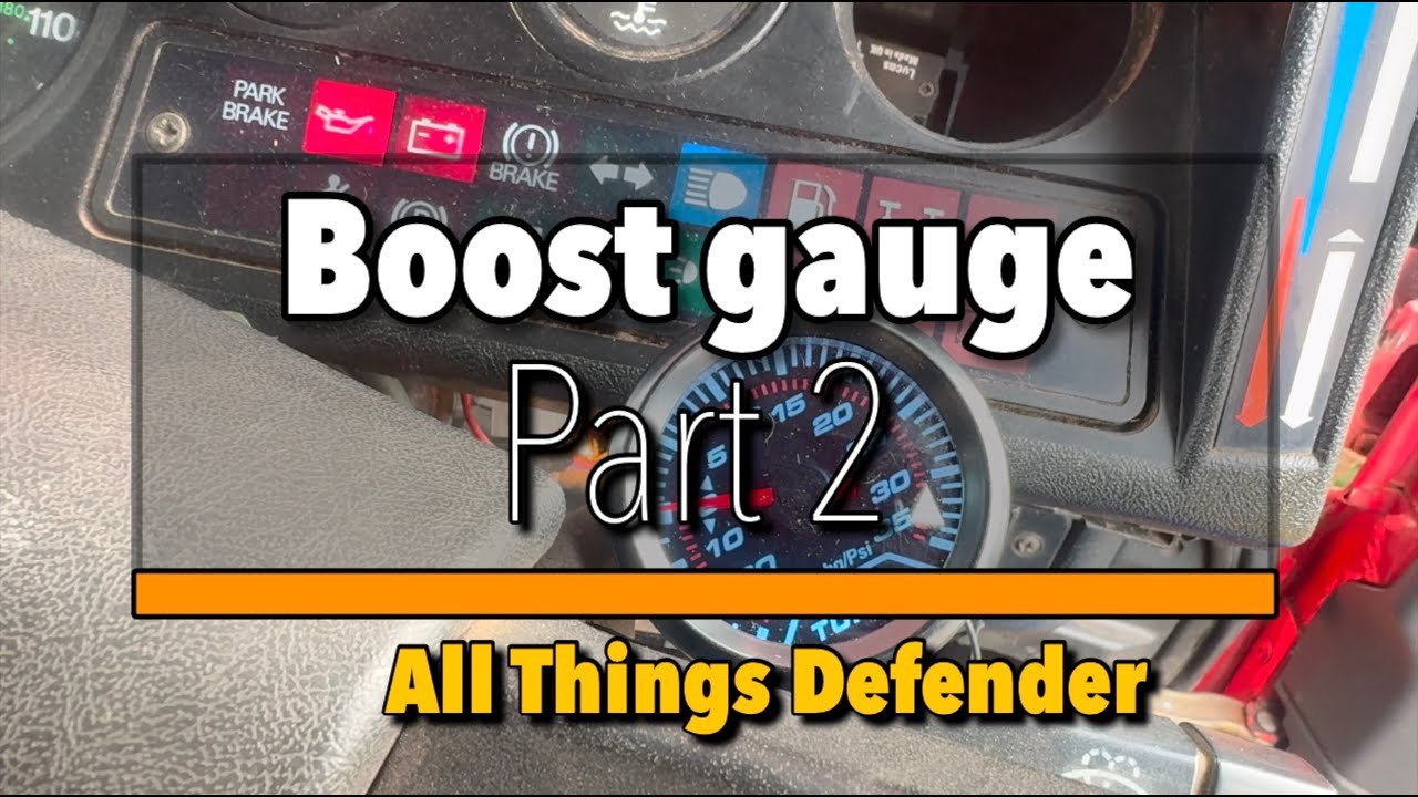 Installing boost gauge part 2 - YouTube