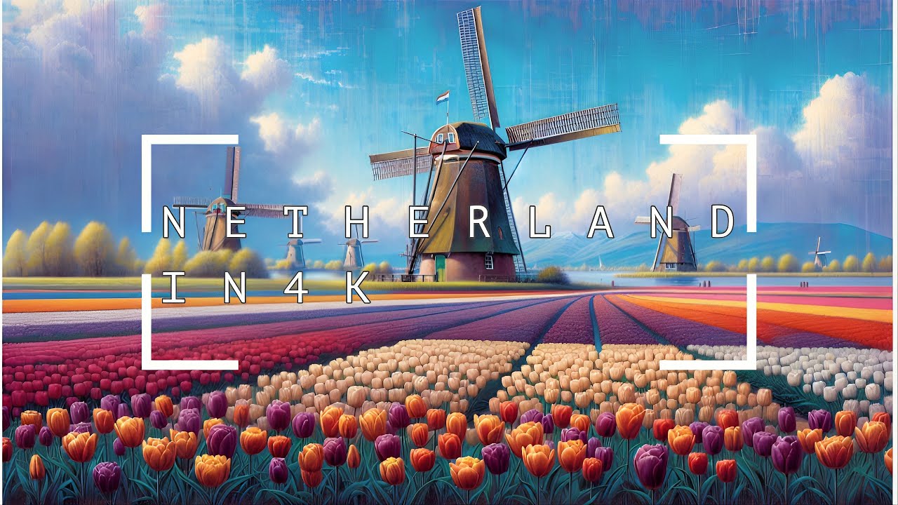 The Netherlands in 4K | Peaceful Landscapes, Windmills & Tulip Fields ...