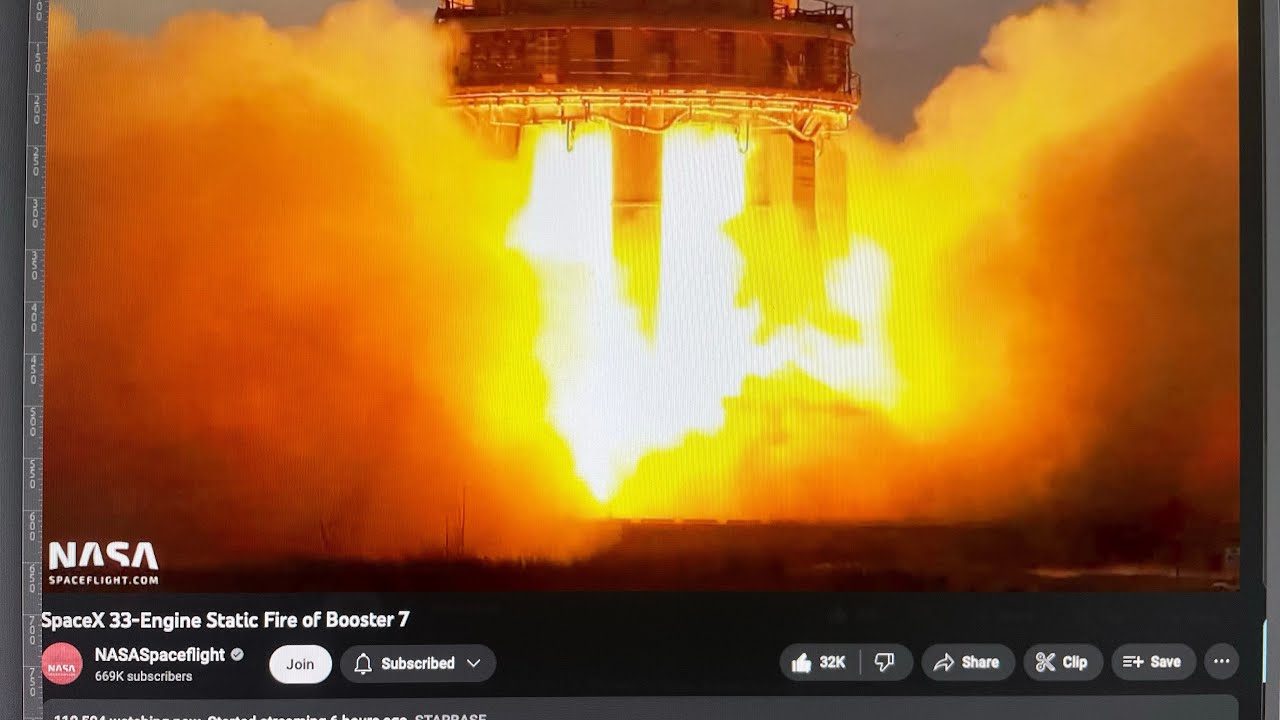 Starship completes MONUMENTAL static fire!!! - YouTube