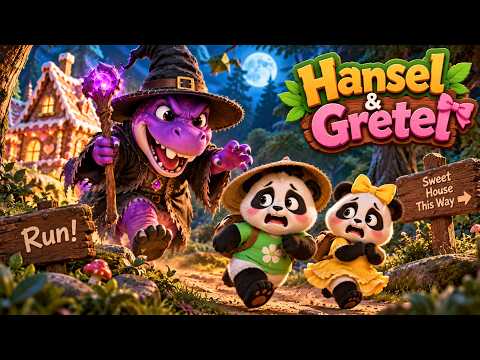 Hansel & Gretel - Short Movie for Kids - Panda and friends version🍿
