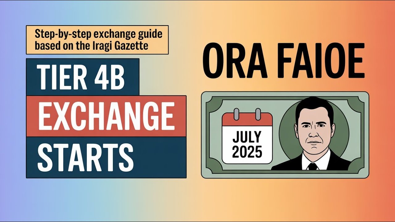 💥 Tier 4B Exchange Process REVEALED 🔐 Step-by-Step from July 2025 Iraqi ...