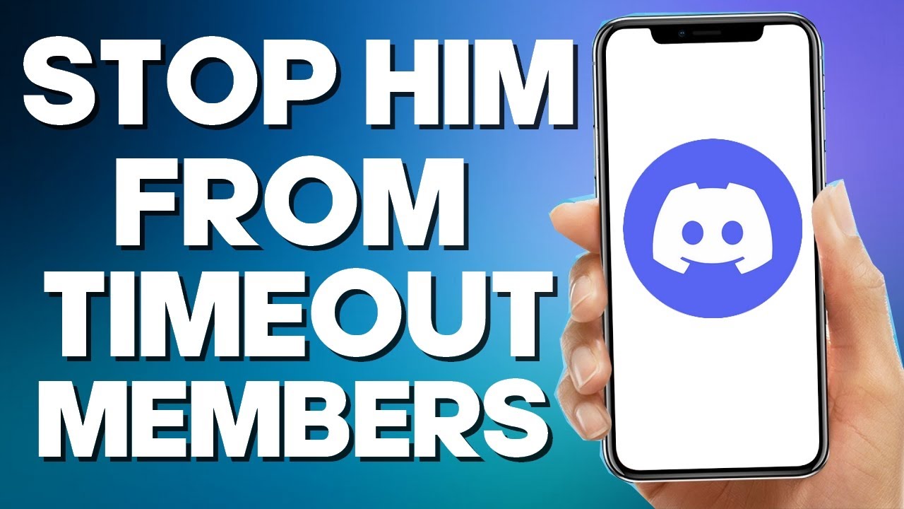 How to Stop a Role from Timeout members on DIscord Mobile - YouTube