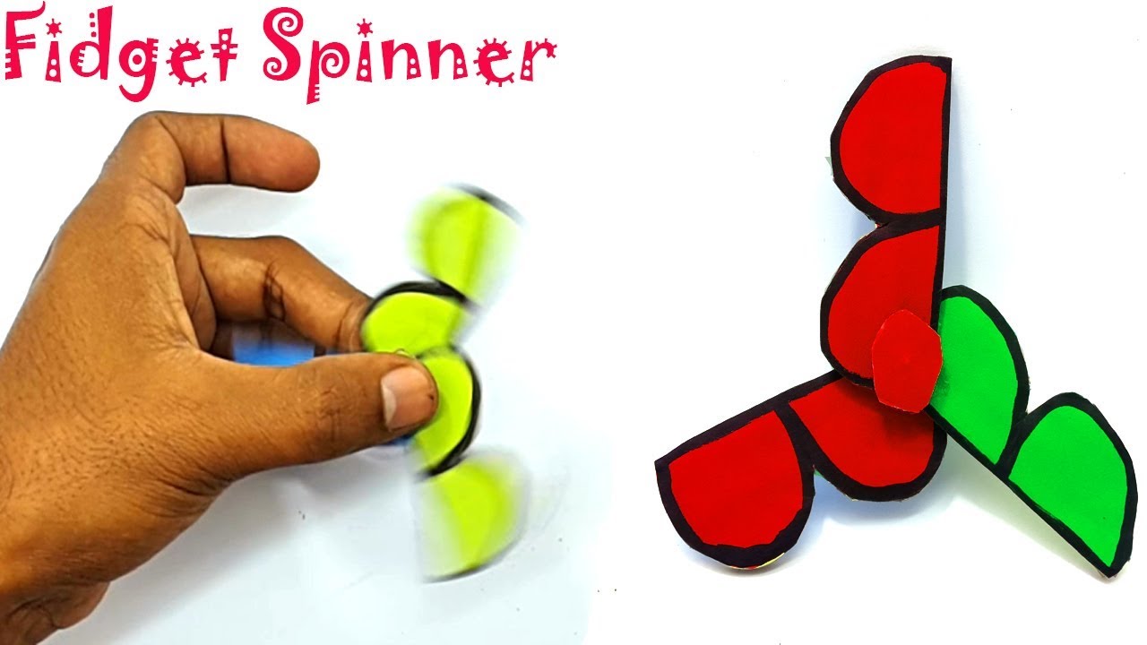Alphabet B Fidget Spinner Without Bearings | Using Cardboard & Easy ...
