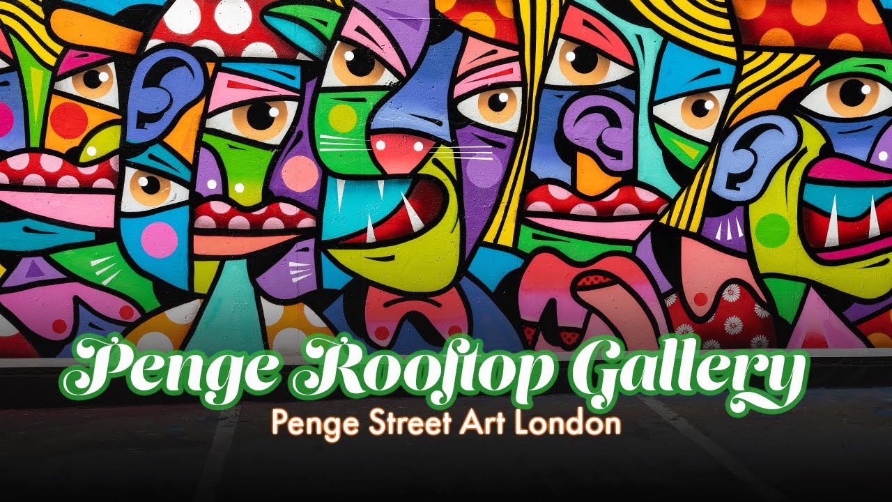 Exploring Penge's Rooftop Gallery - Street Art and Graffiti Art - YouTube