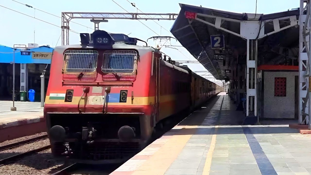 19568 / OKHA - TUTICORIN Vivek Express Highspeed Action. - YouTube