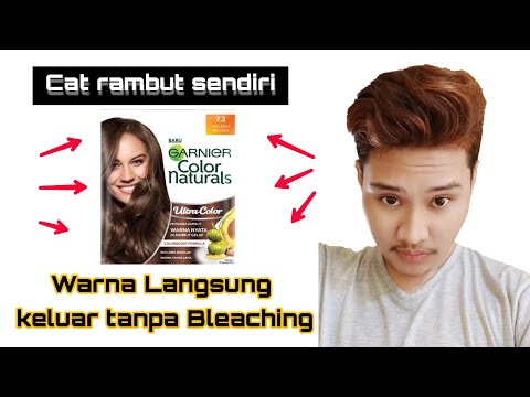 Tutorial Cat Rambut Garnier Golden Brown- Ngecat rambut sendiri