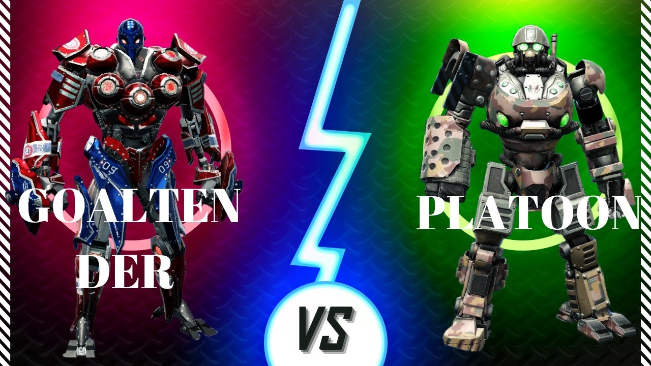 🎮 GOALTENDER VS PLATOON / World Real Steel WRB 2 Gameplay New Update ...