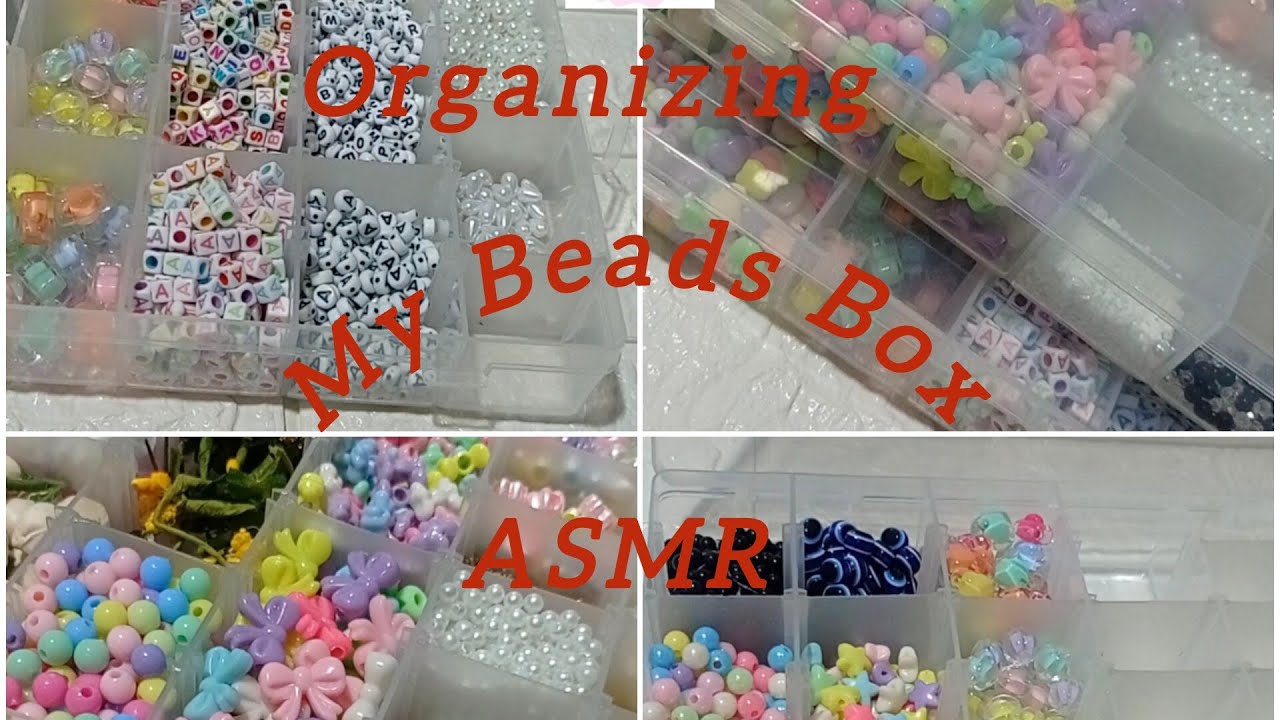 ASMR Organizing My Beads Box / Jewellery Making Box - YouTube