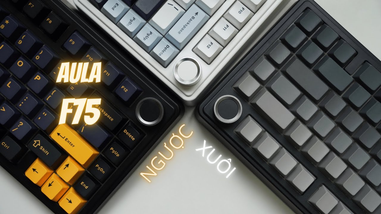 AULA F75 | Mạch xuôi với ngược - Nên mua loại nào?? - YouTube