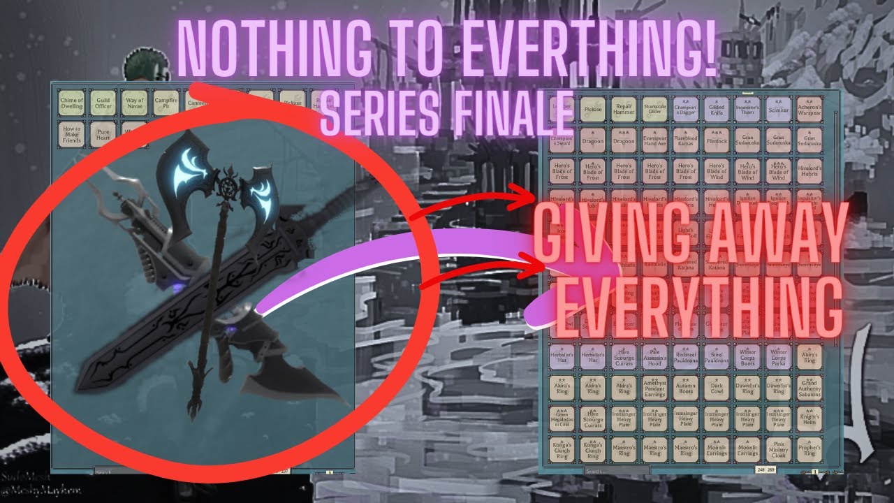 Nothing to Everything Finale GIVINGAWAY EVERY LEGENDARY | Deepwoken - YouTube