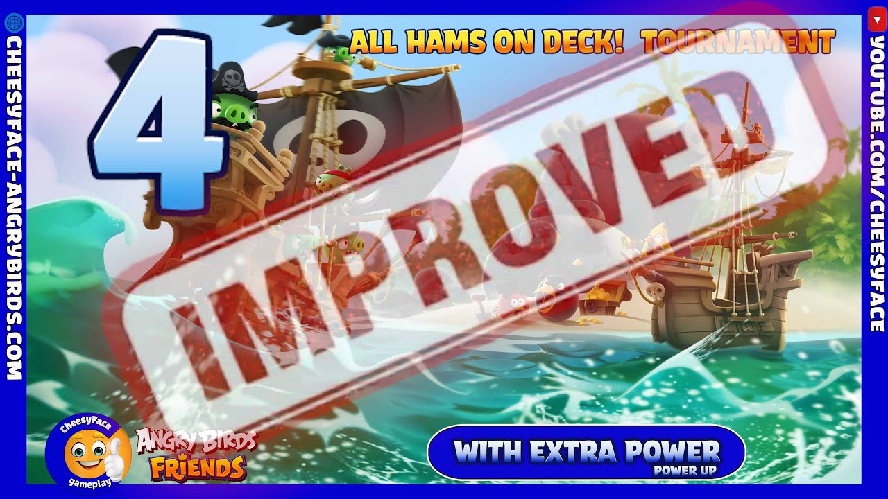 IMPROVED Level 4 - HOW TO GET the HIGHEST SCORE POWER-UP in Angry Birds ...