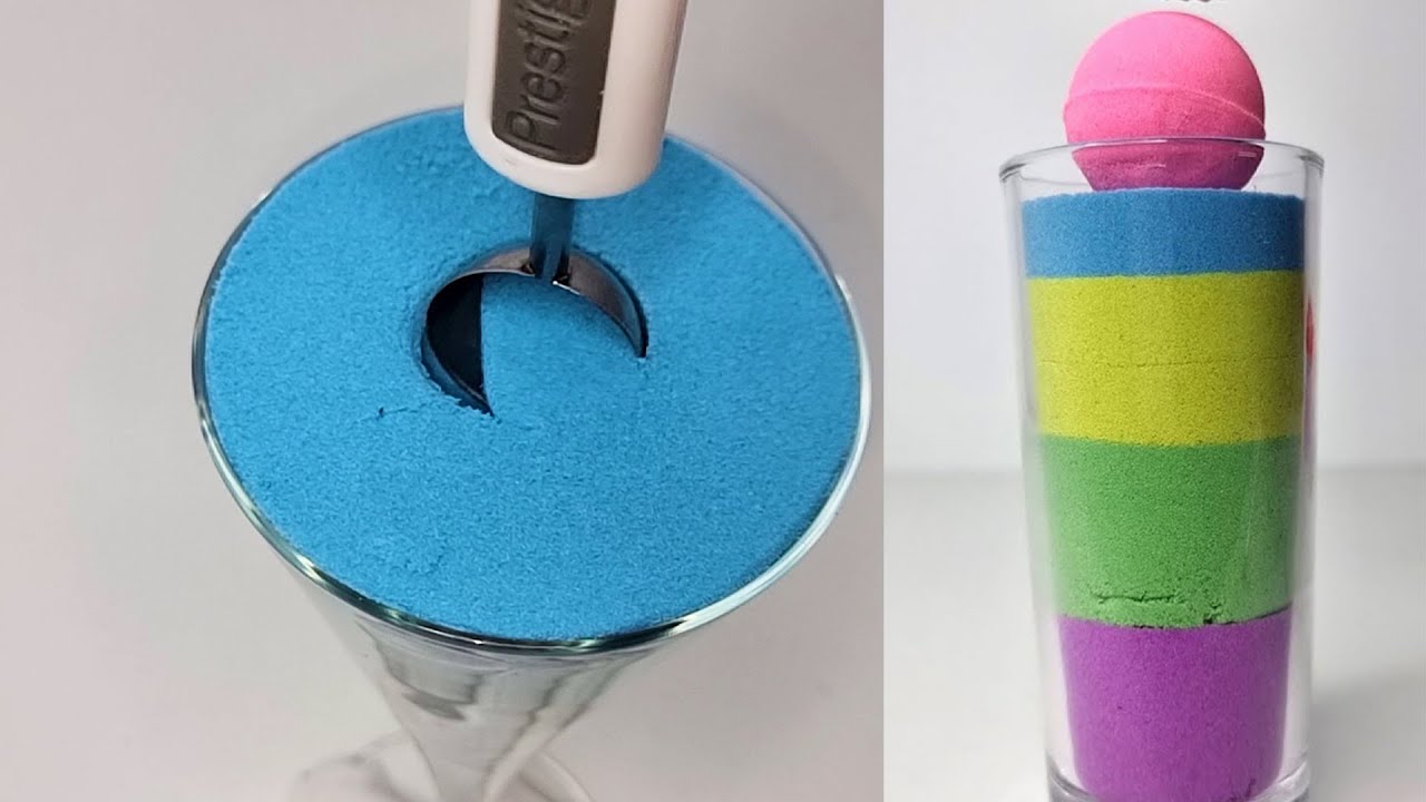Satisfying and Relaxing Kinetic Sand ASMR - YouTube
