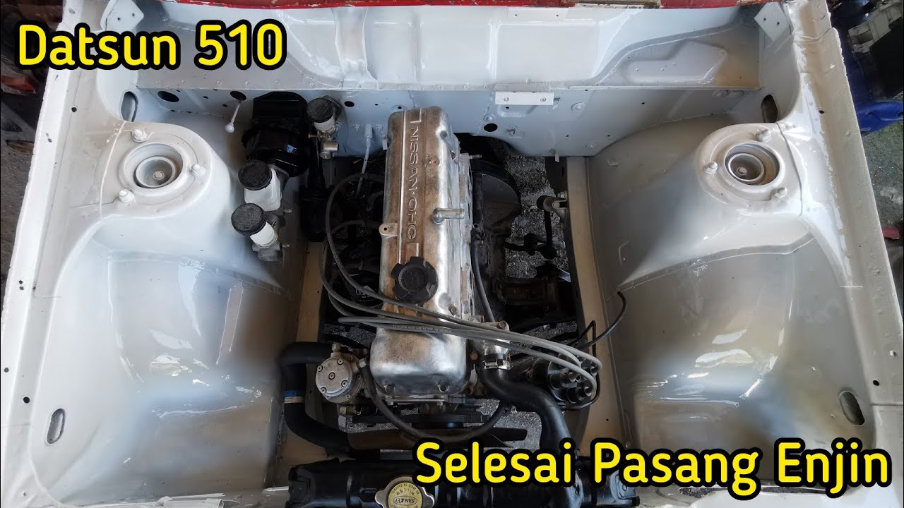 Datsun 510 Engine Bay Makeover EP.4 - YouTube
