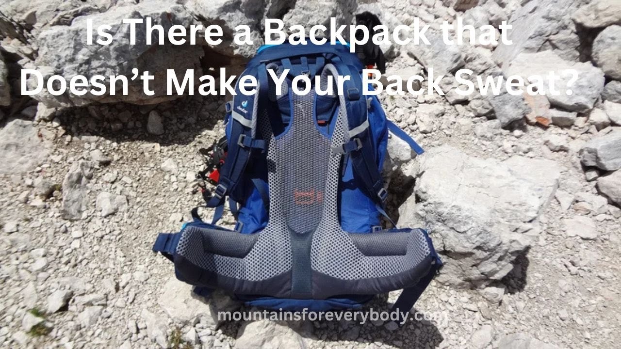 Is There a Backpack that Doesn’t Make Your Back Sweat? - YouTube
