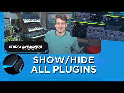 How to toggle multiple Plugin Windows #StudioOneMinute