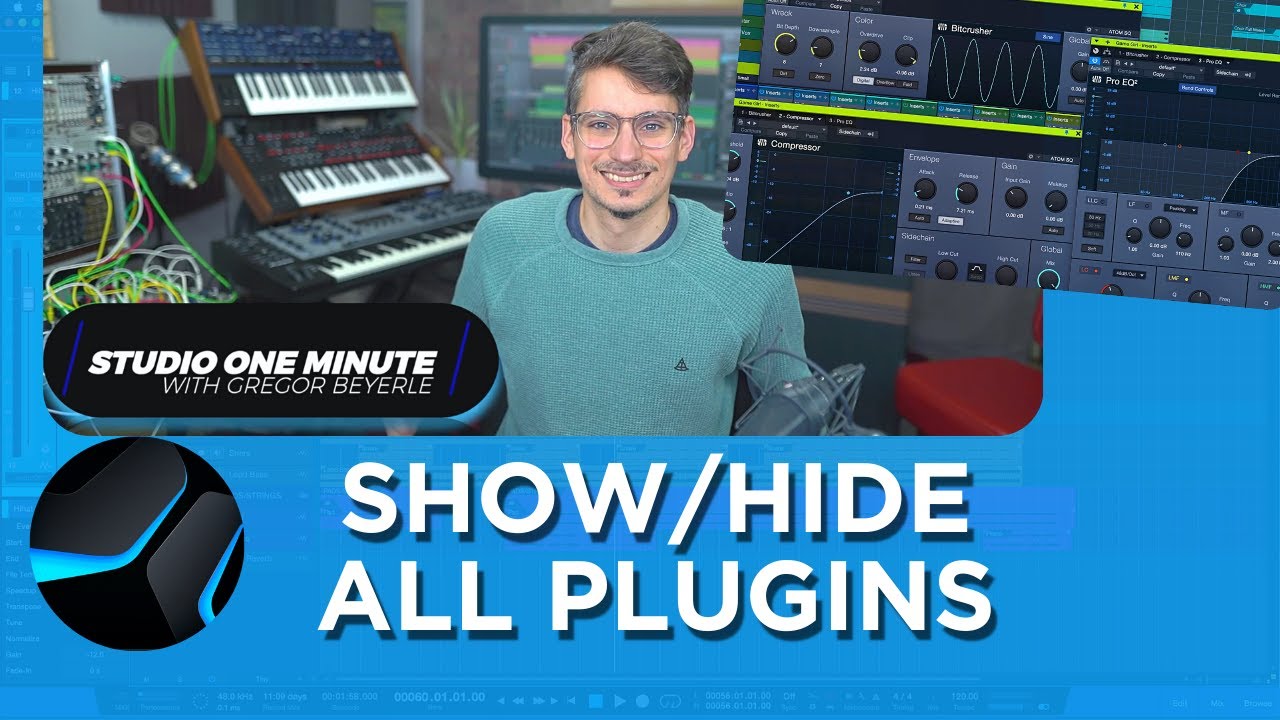 How to toggle multiple Plugin Windows #StudioOneMinute - YouTube