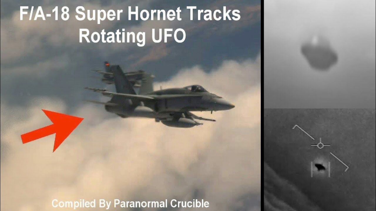 F/A-18 Super Hornet Tracks Rotating UFO - YouTube