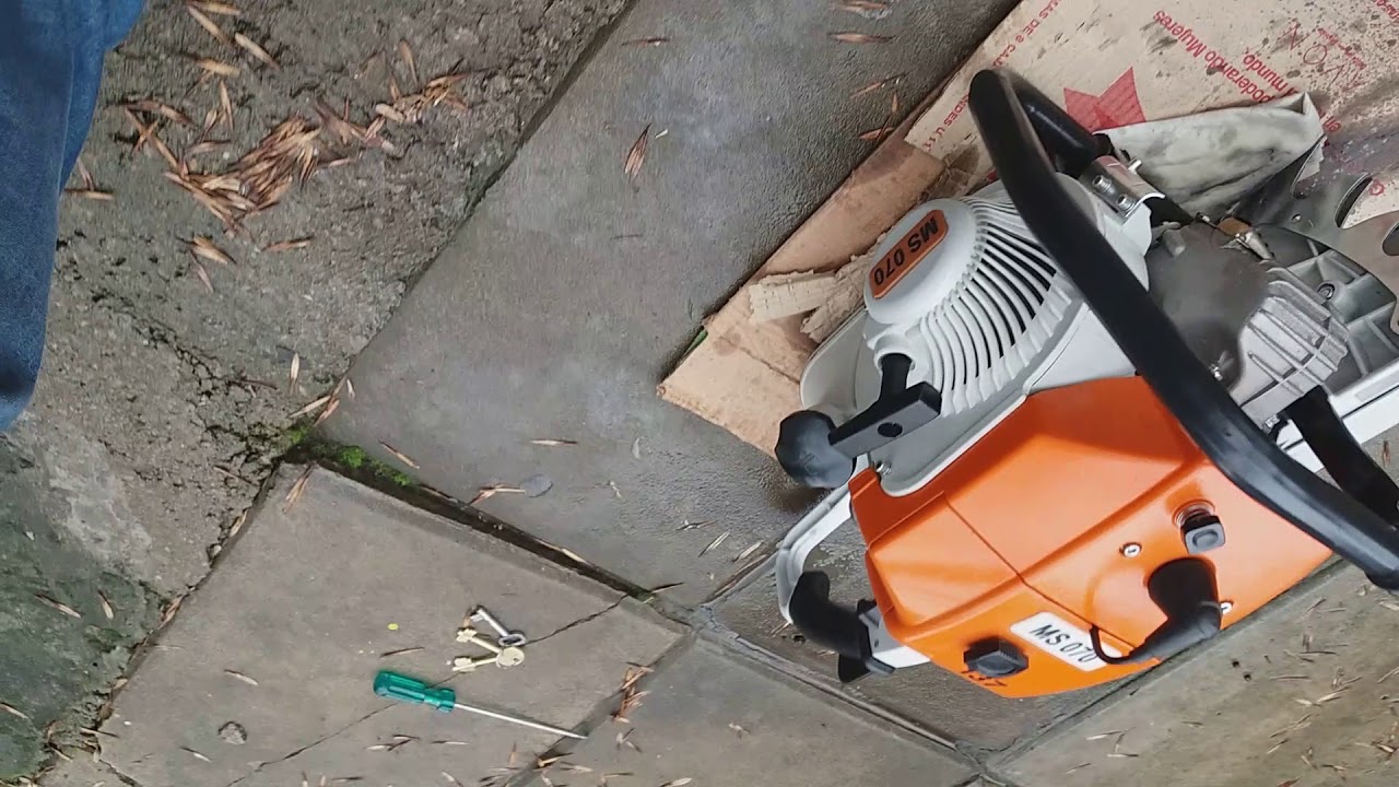 Stihl 070 090 clone .137cm3 66mm. Tune up - YouTube