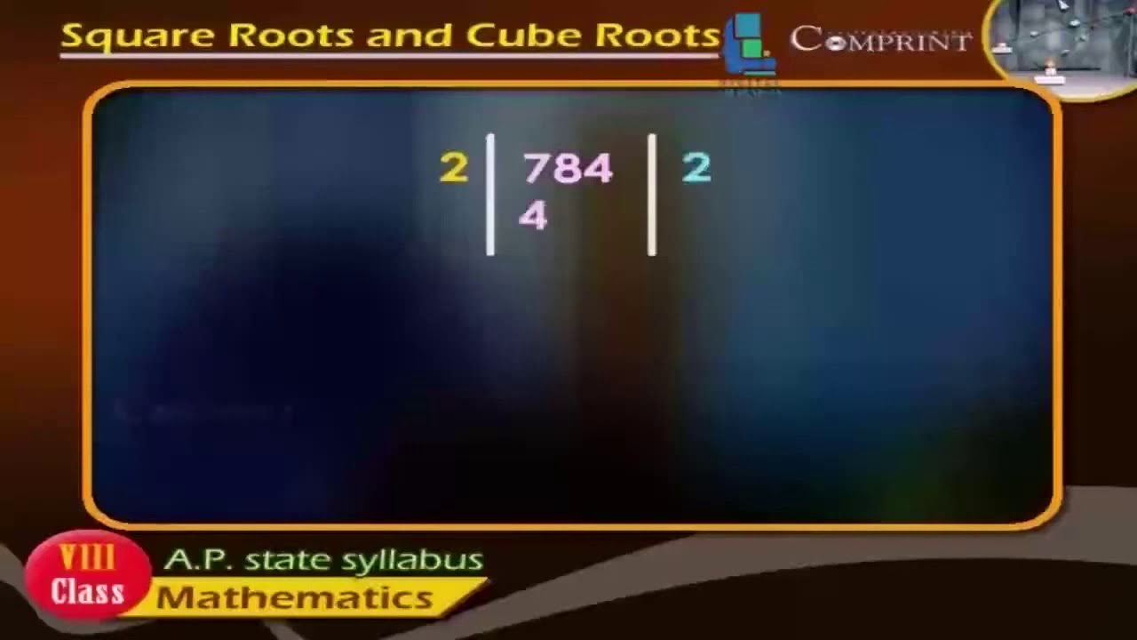 8th Class Maths English Medium Square Roots And Cube Roots 2020 New ...