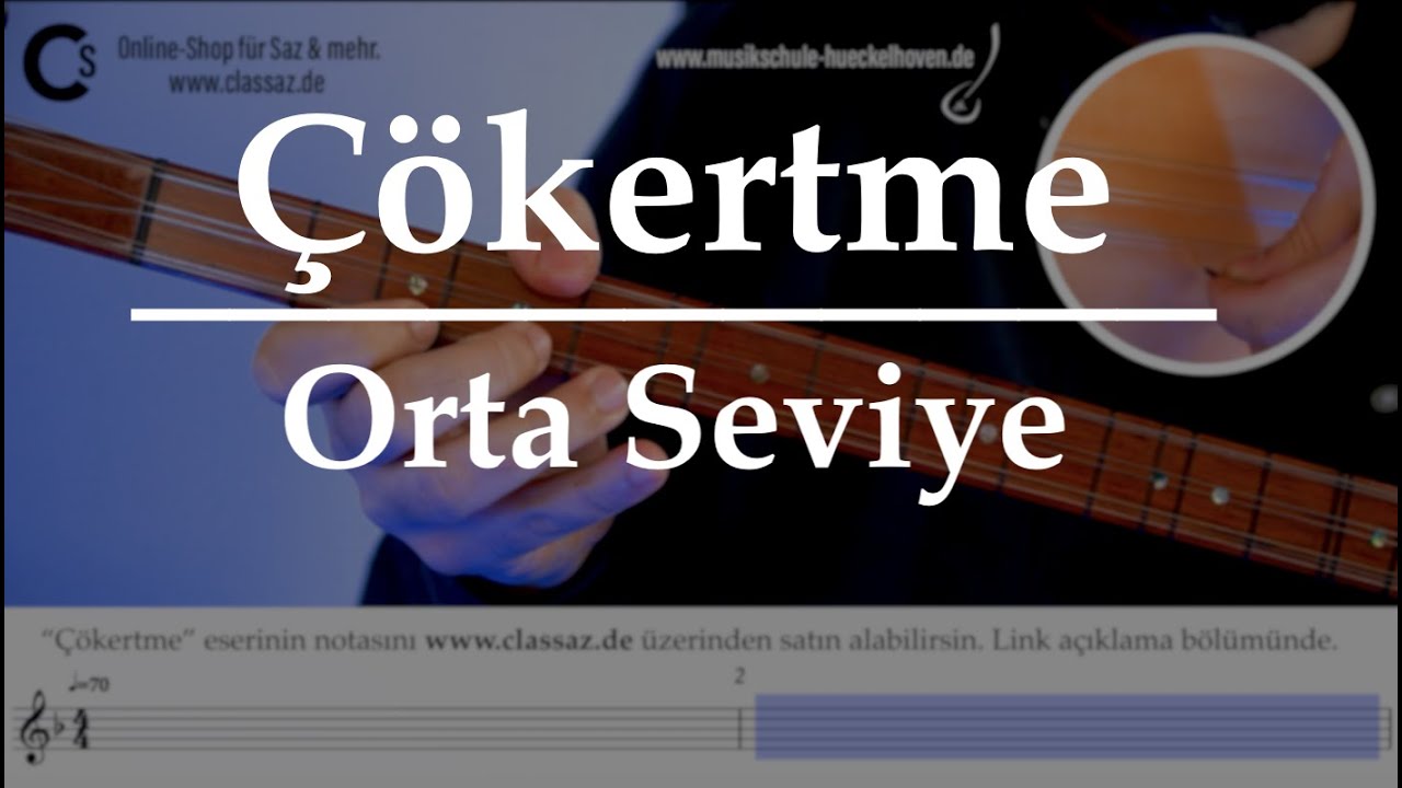 Çökertme | Nota | Kısa Sap Bağlama | Notalar | Solfej | Bona - YouTube