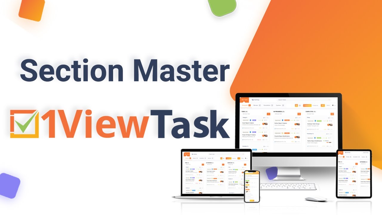 How does Section Master work under 1ViewTask? - YouTube