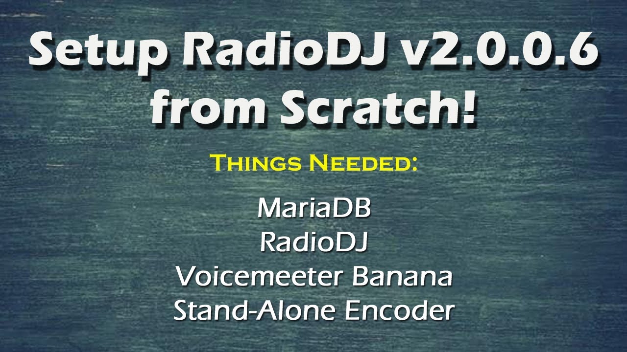 Setting Up RadioDJ v2.0.0.6 (Complete Install Guide) - YouTube