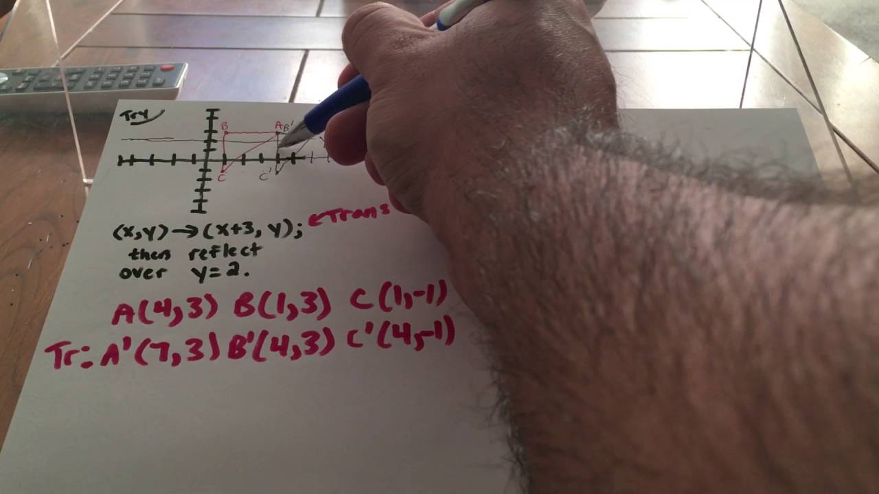 Multi step Transformations Part 2 Geometry - YouTube
