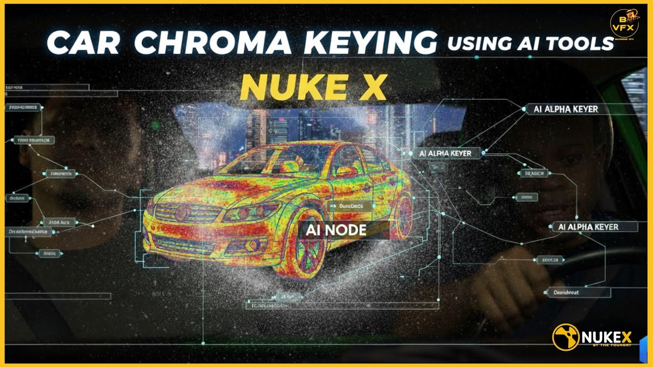 How to do car chroma keying shot using AI Tools in Nuke X | BAJRANGI ...