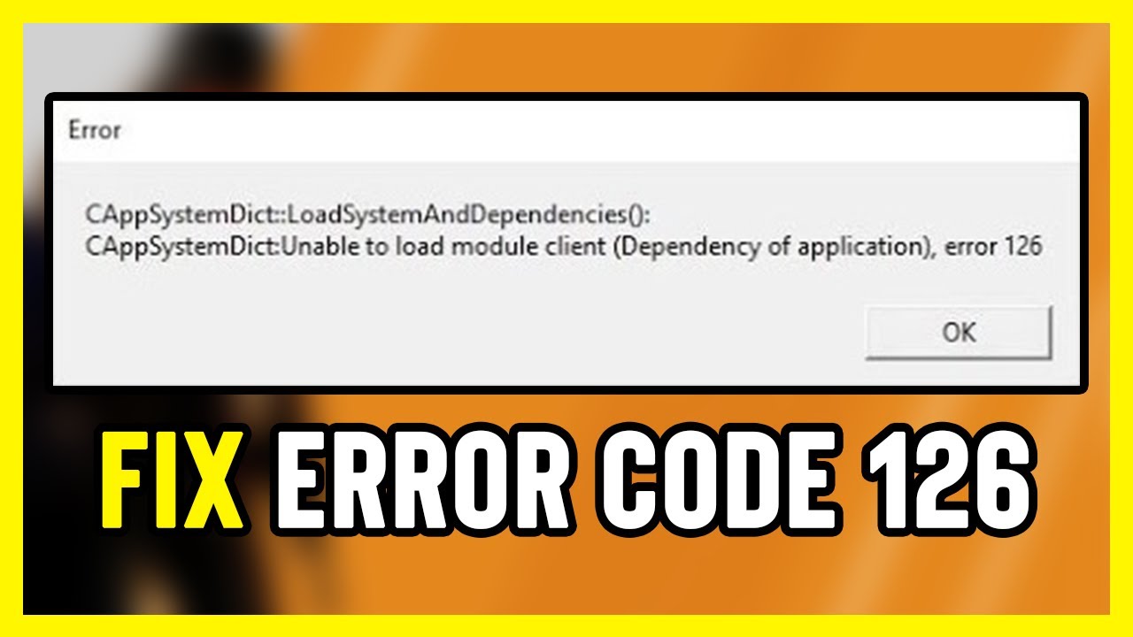How To FIX Counter Strike 2 Error Code 126 CS2 YouTube