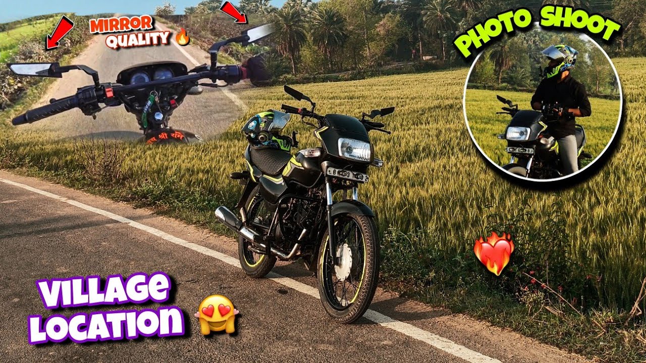 Bike 360° Mirror Quality 🔥 | Ride in Village Road 😍 With my Victor GL ...