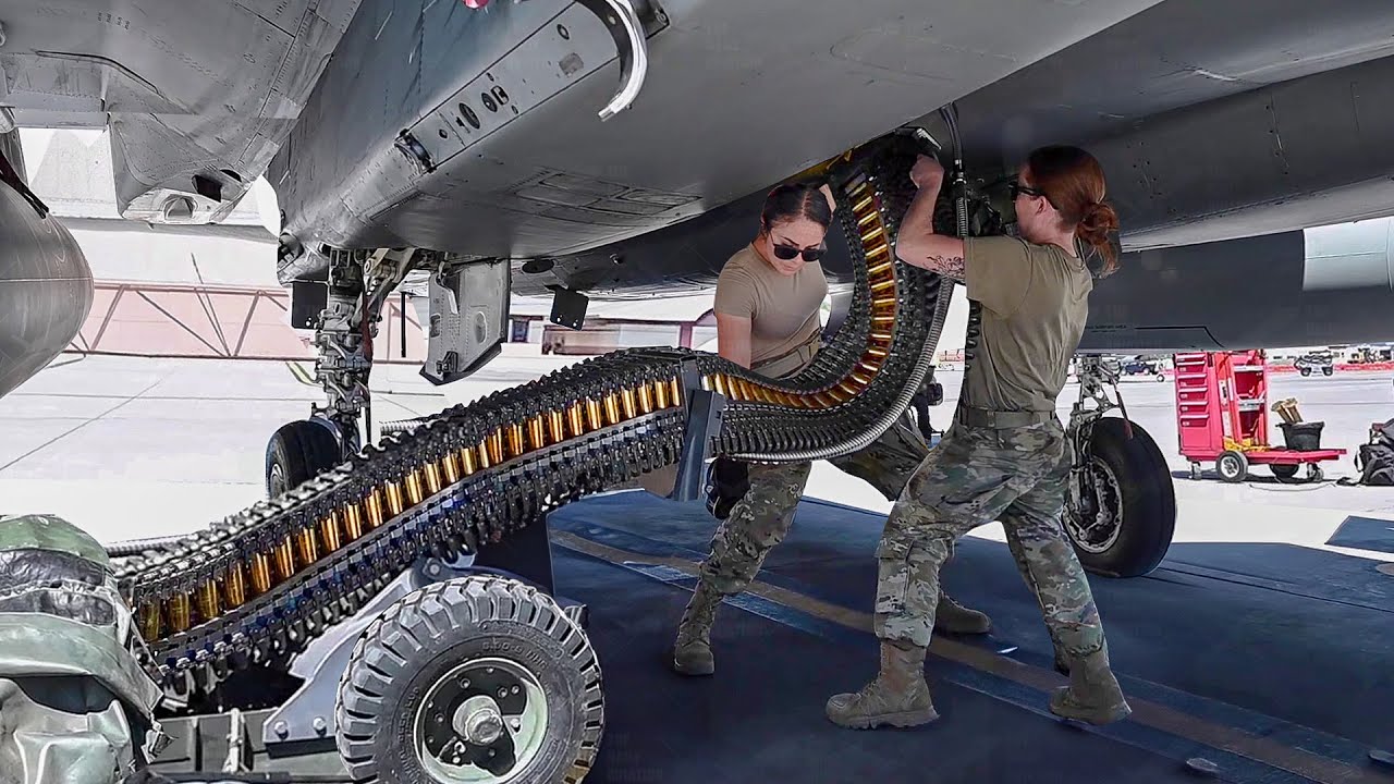 Reloading US Most Feared Fighter Jet With 1000s of Scary Rounds - YouTube