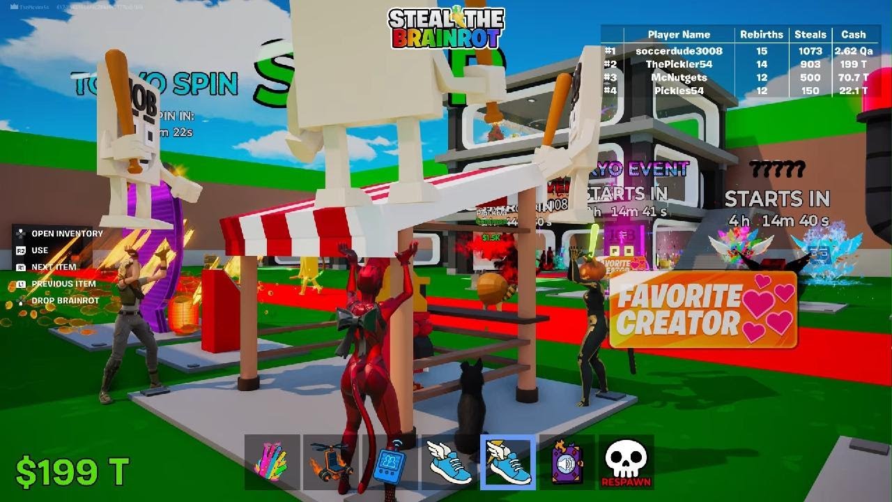 Job Job Job Sahur Ritual Steal a brainrot fortnite - YouTube