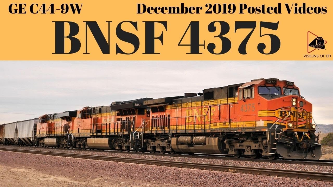 BNSF Manifest Eastbound Mixed Freight Trains C44-9W Locomotive BNSF 4375 - YouTube