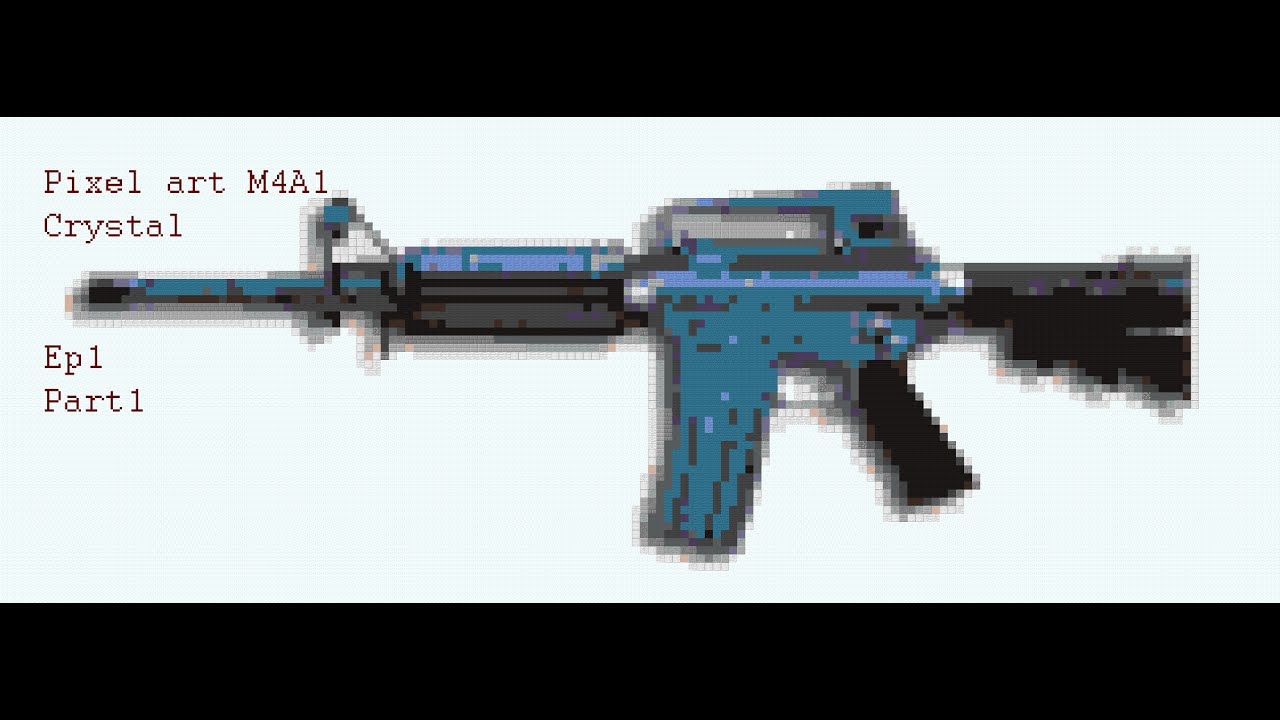 D6rkH4des prezinta:Pixelart(minecraft)cu CrossFire M4A1 Crystal-Ep1 ...