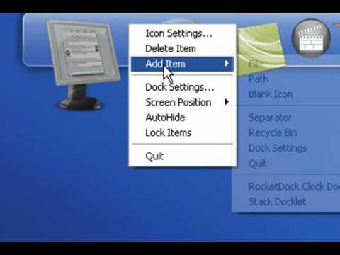 How To Get Stack Docklets On Rocket Dock - YouTube