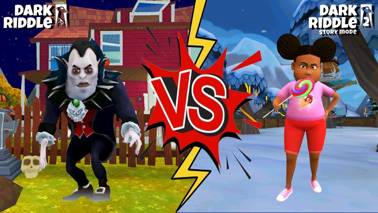 Dark Riddle Halloween vs Dark Riddle ( MOD ALL SKINS ) / Gameplay ...