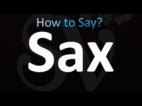 Sax Meaning (and Pronunciation) - YouTube