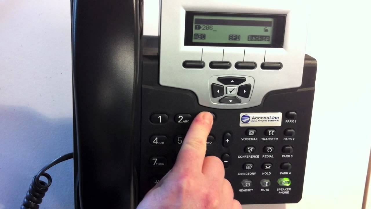 Vertical 2 Line Phone - Placing A Call - YouTube