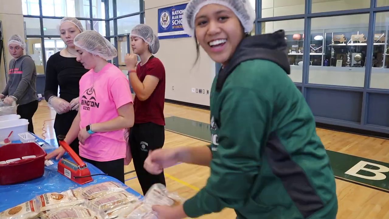 Community Food Packaging Event - YouTube