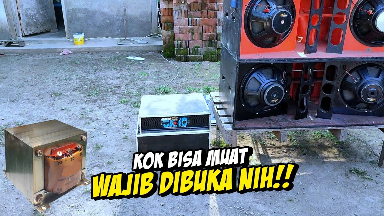 Diluar Nalar Trafo Kotak Sebesar ini bisa Muat di Box power CA 10 - YouTube