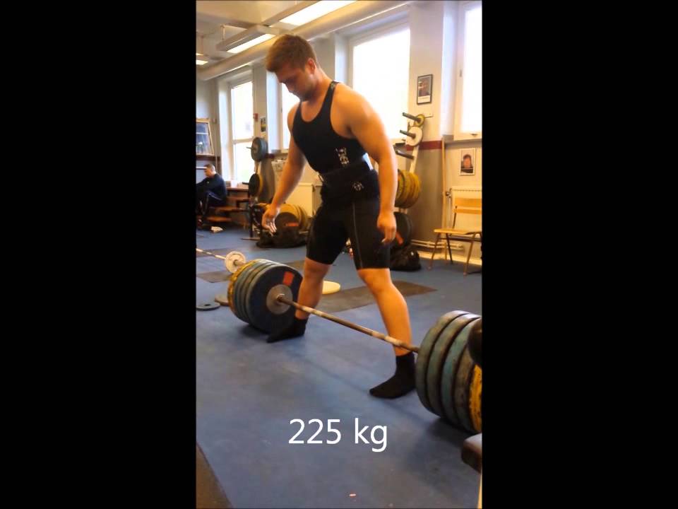 Deadlift 225 kg (496 lbs) - YouTube