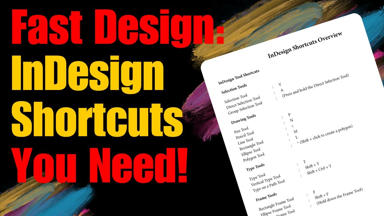 The Ultimate InDesign Keyboard Shortcuts Guide YouTube the-ultimate-indesign-keyboard-shortcuts-guide-youtube