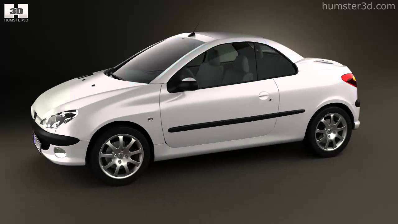 Peugeot 206 CC 2010 3D model by 3DModels.org - YouTube