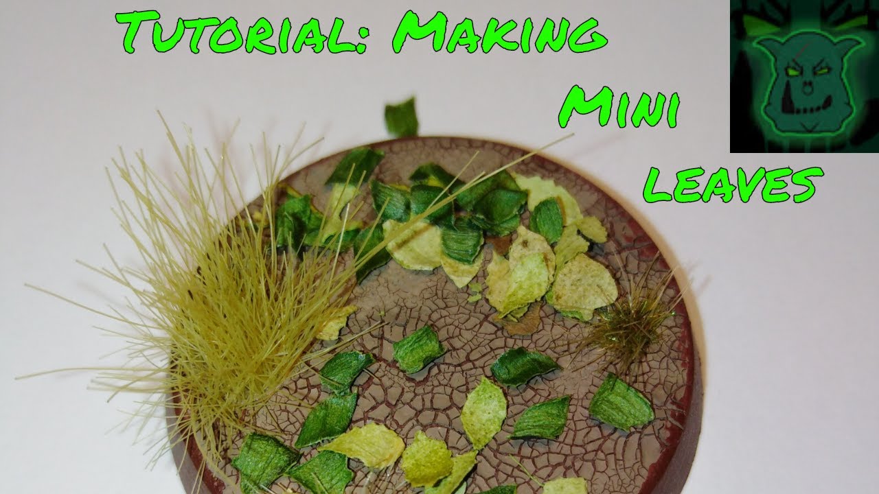 How to make MINIATURE LEAVES for Miniature Wargaming and modeling ...