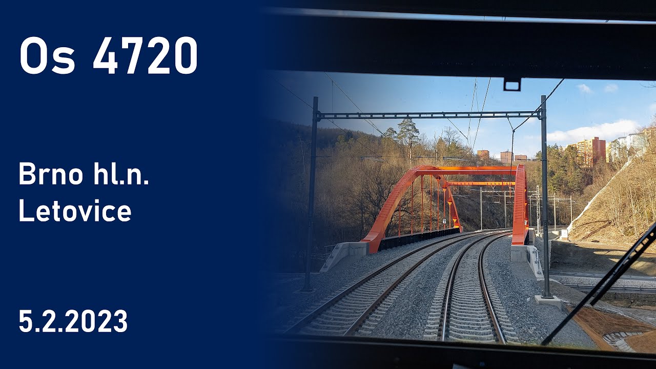 OČIMA STROJVŮDCE: Os 4720 Brno - Letovice (5.2.2023) - YouTube
