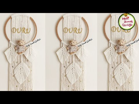 Makrome kapı süsü/Macrame wall hanging /Makrome bebek kapı süsü/makrome #shorts#shortsvideo