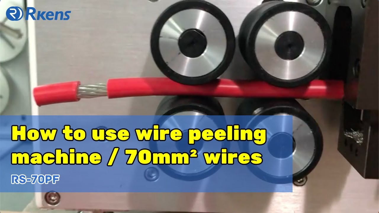 how to use wire peeling machine | Max support 70mm² - YouTube
